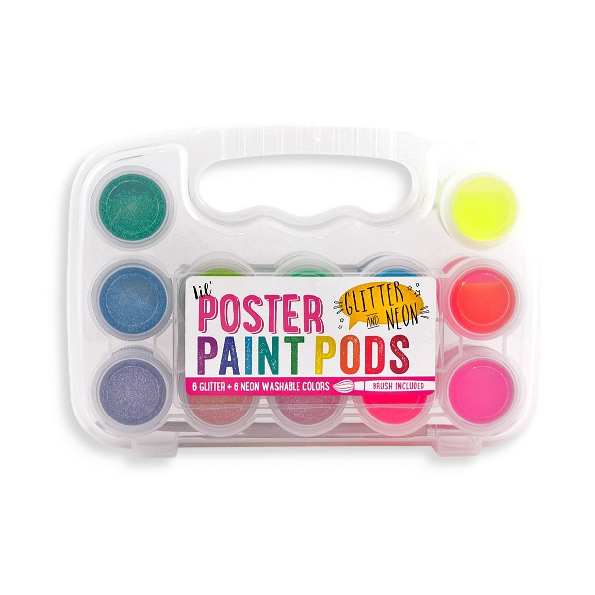 Lil paint pods poster paint - Set of 12 - Neon & Glitter: Ooly ...
