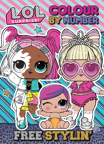 Lol surprise - colour by number ном - Lake Press Pty Ltd | Интерном